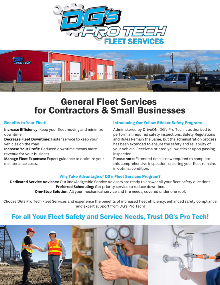 Fleet Vehicle Service Listowel, ON | Fleet Maintenance & Repair